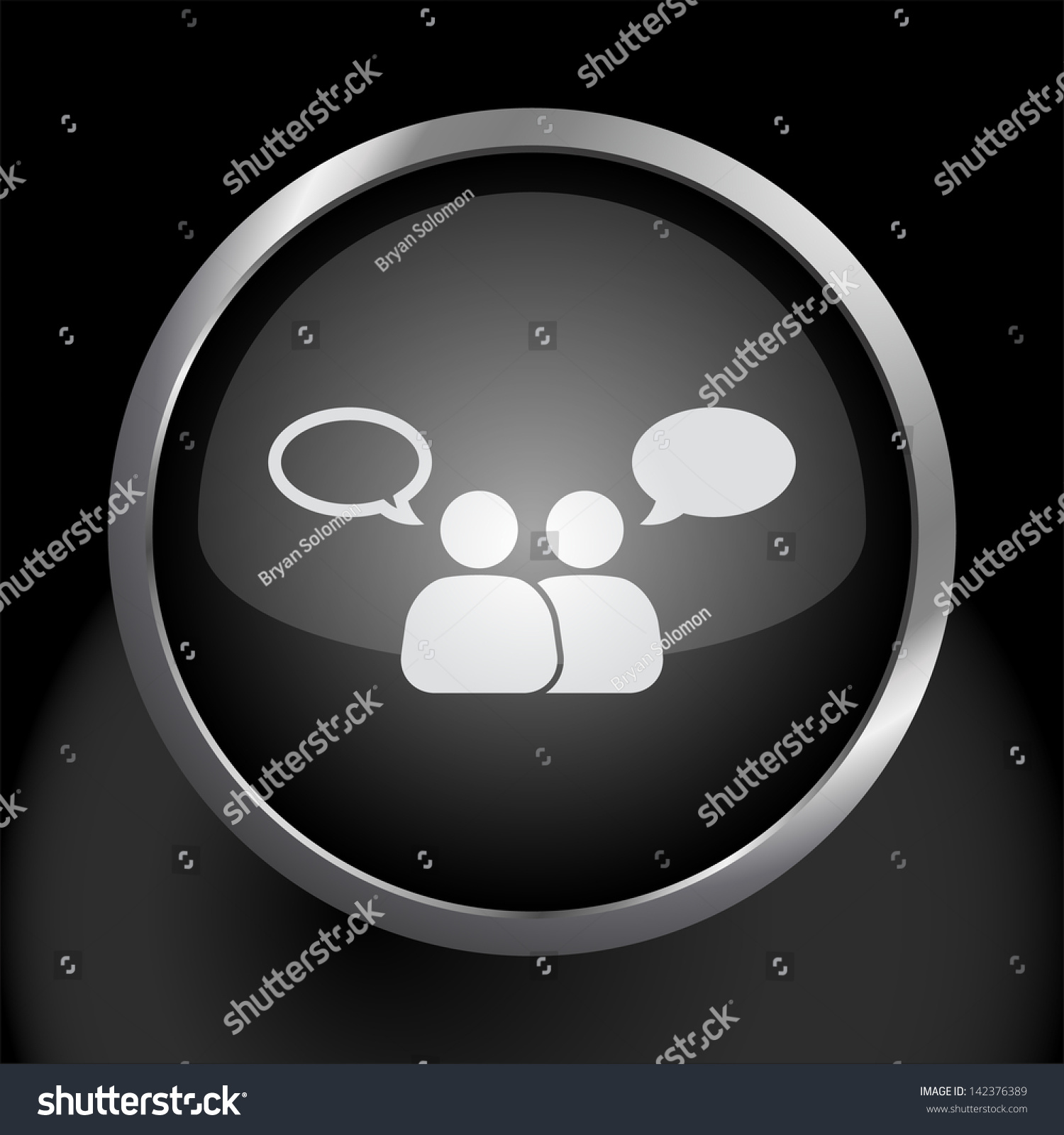 Communication Icon Symbol Stock Vector (Royalty Free) 142376389 ...