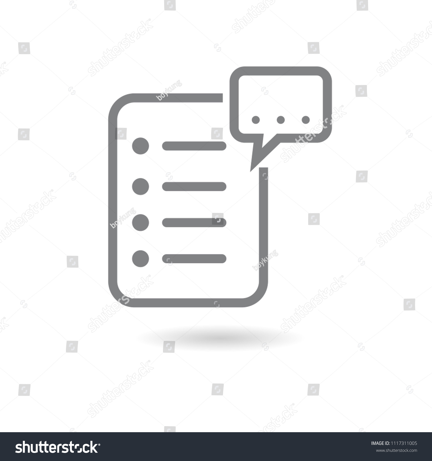 Communication Icon White Background Stock Vector (Royalty Free) 1117311005