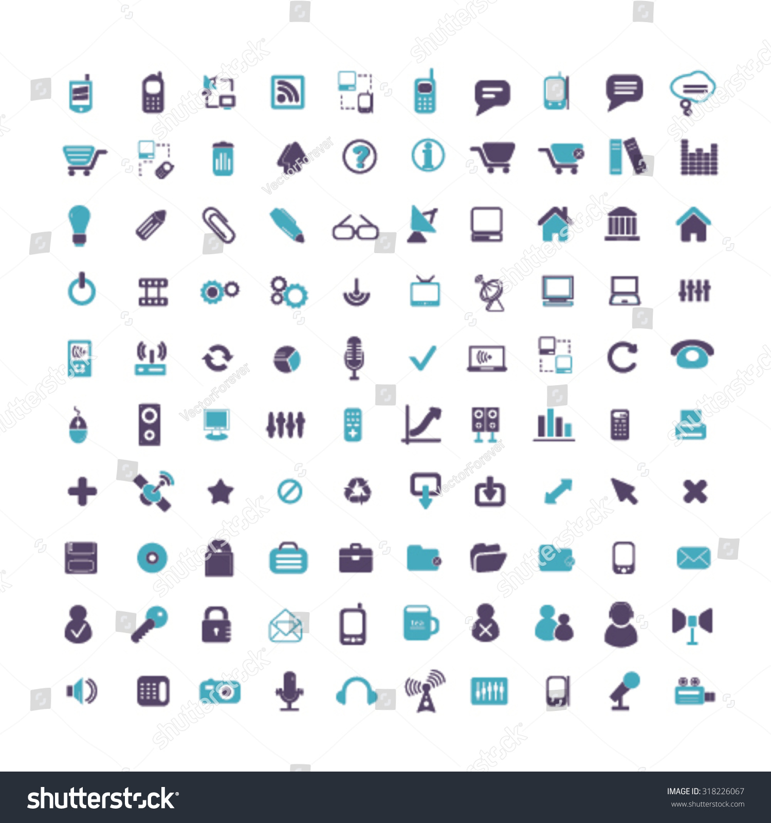 Communication Icons: เวกเตอร์สต็อก (ปลอดค่าลิขสิทธิ์) 318226067 ...