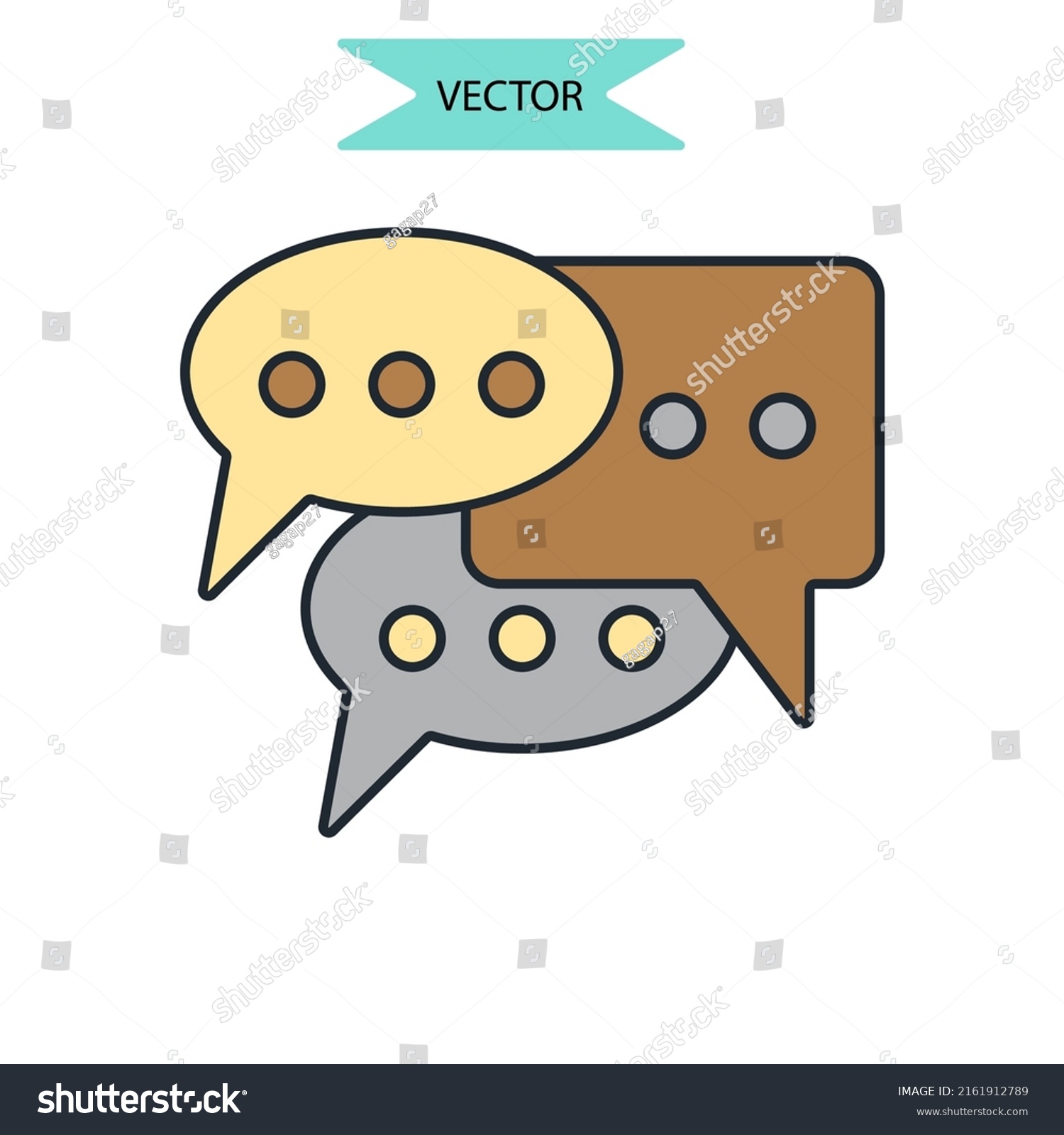 Communication Icons Symbol Vector Elements Infographic Stock Vector ...