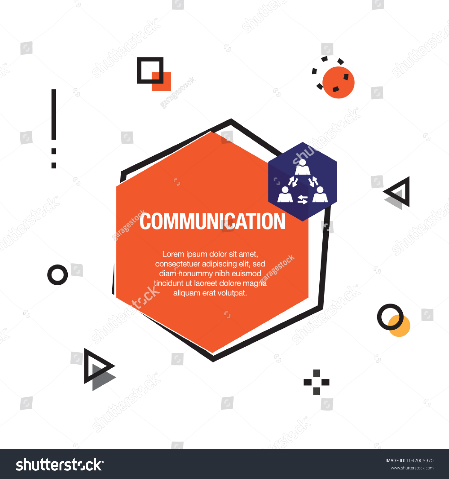 Communication Infographic Icon Stock Vector (Royalty Free) 1042005970 ...