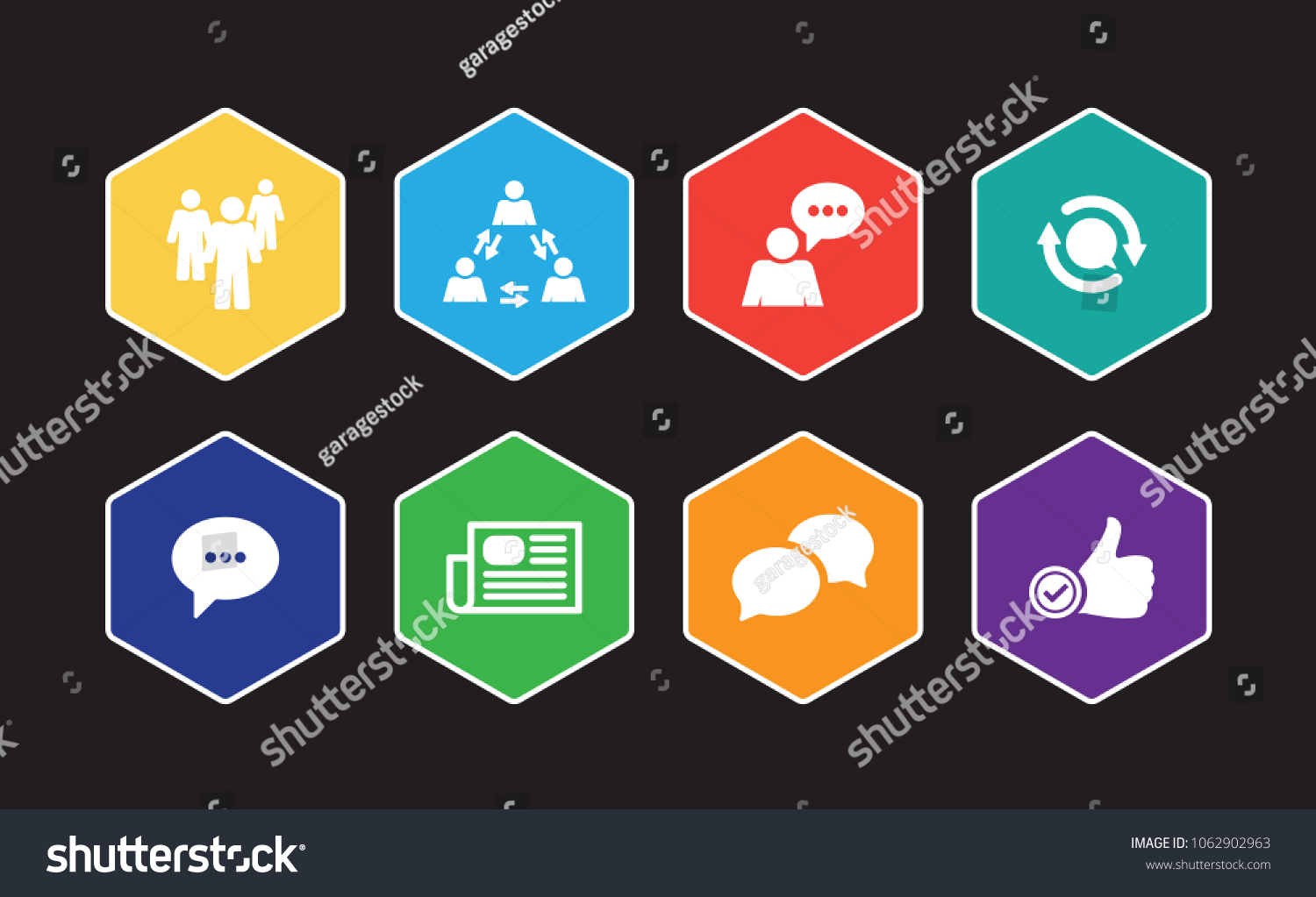 Communication Infographic Icon Set Stock Vector (Royalty Free ...
