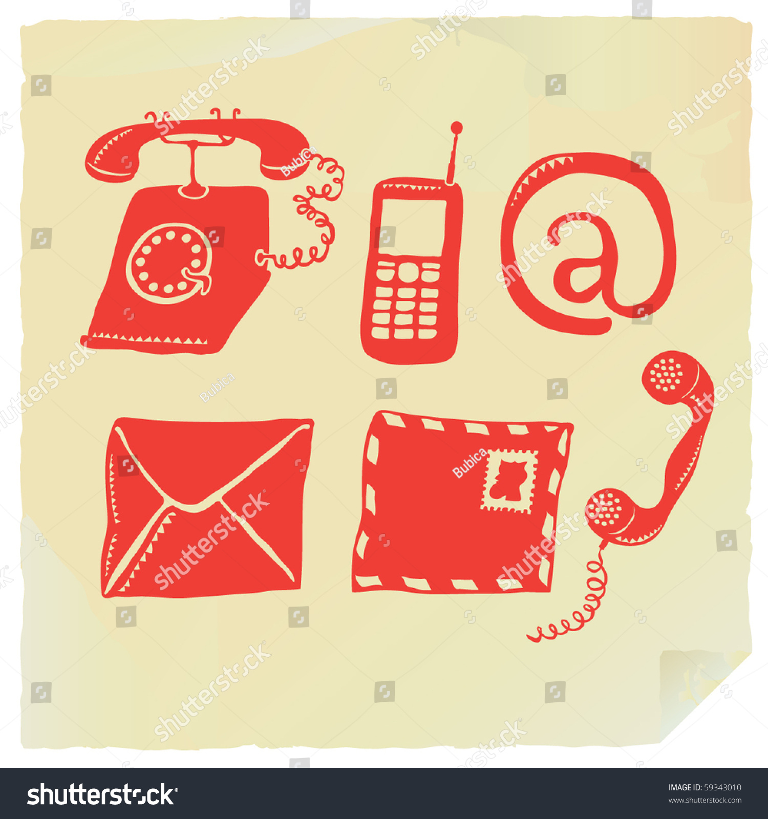 Communication Symbols Stock Vector 59343010 - Shutterstock