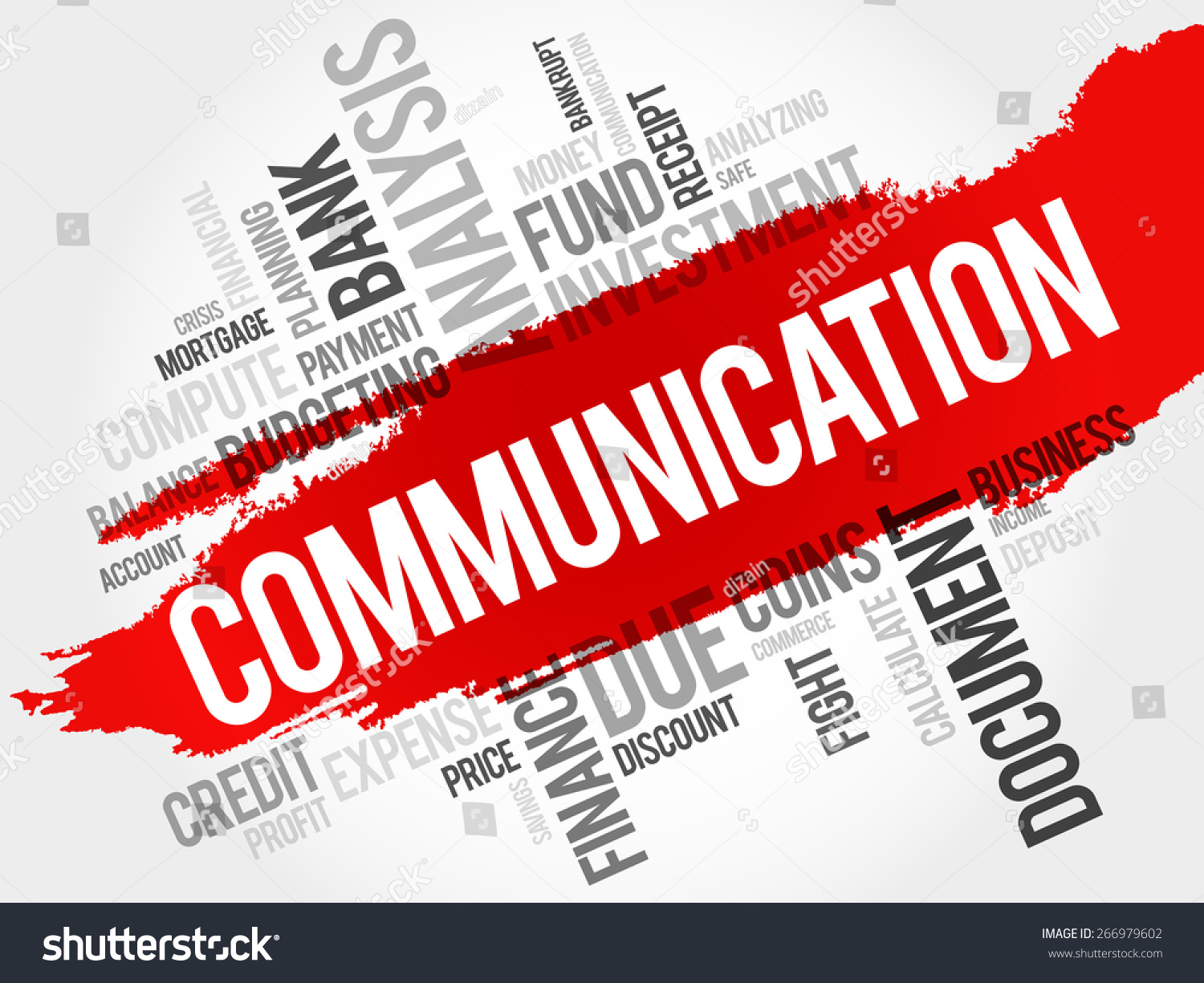 Communication Word Cloud Business Concept Stock Vector (Royalty Free ...
