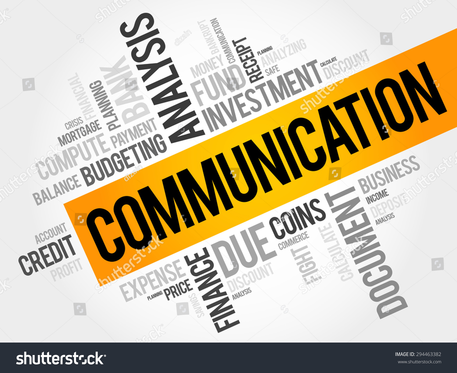 Communication Word Cloud Business Concept Stock Vector (Royalty Free ...