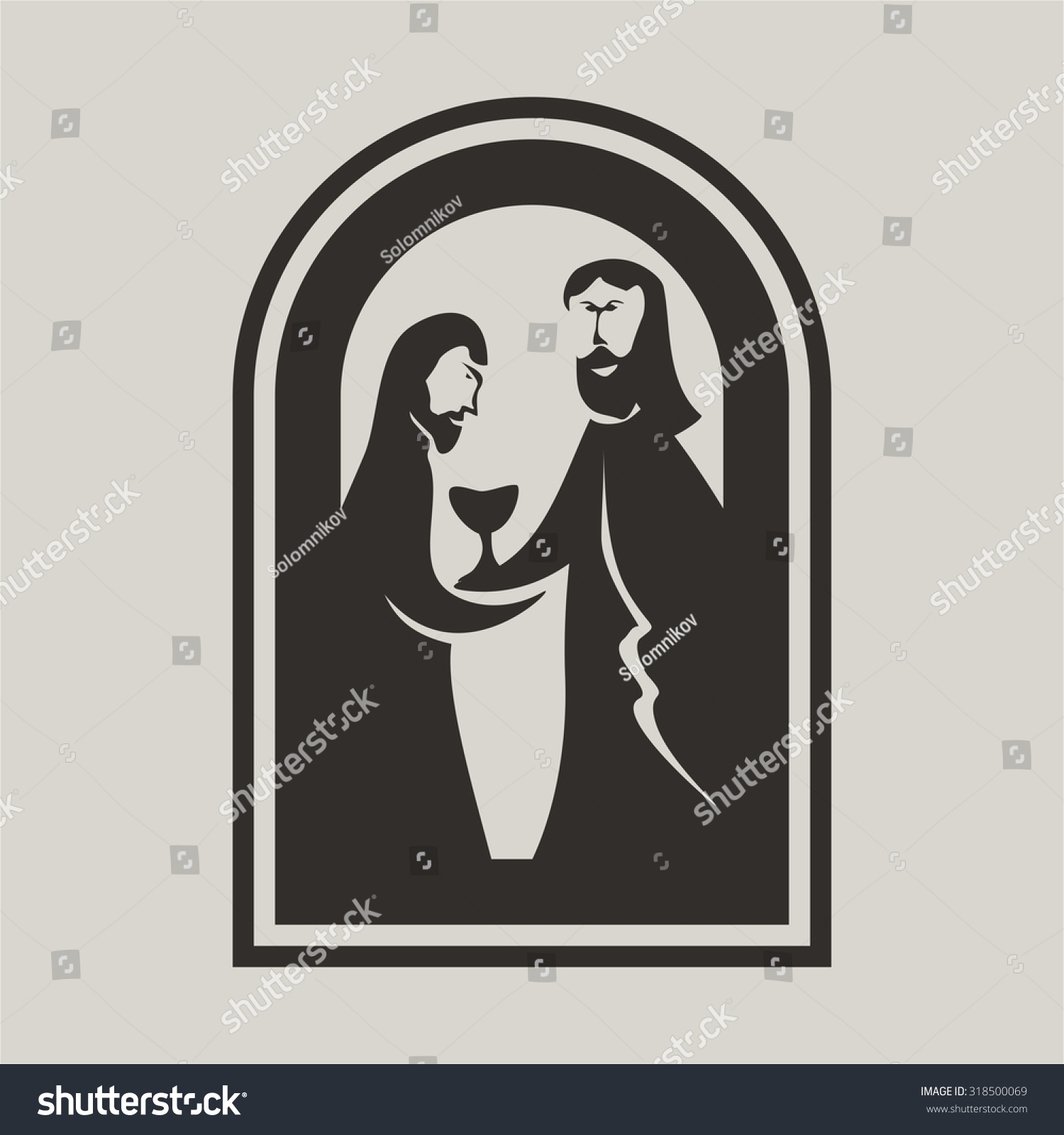Communion Icon Jesus Stock Vector (Royalty Free) 318500069 | Shutterstock
