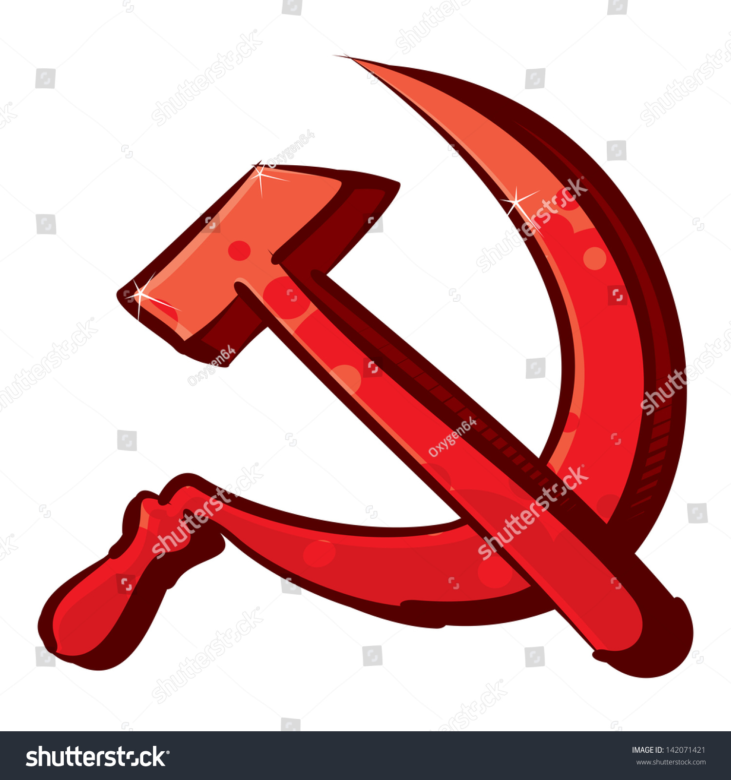 Communism Symbol Stock Vector (Royalty Free) 142071421 | Shutterstock