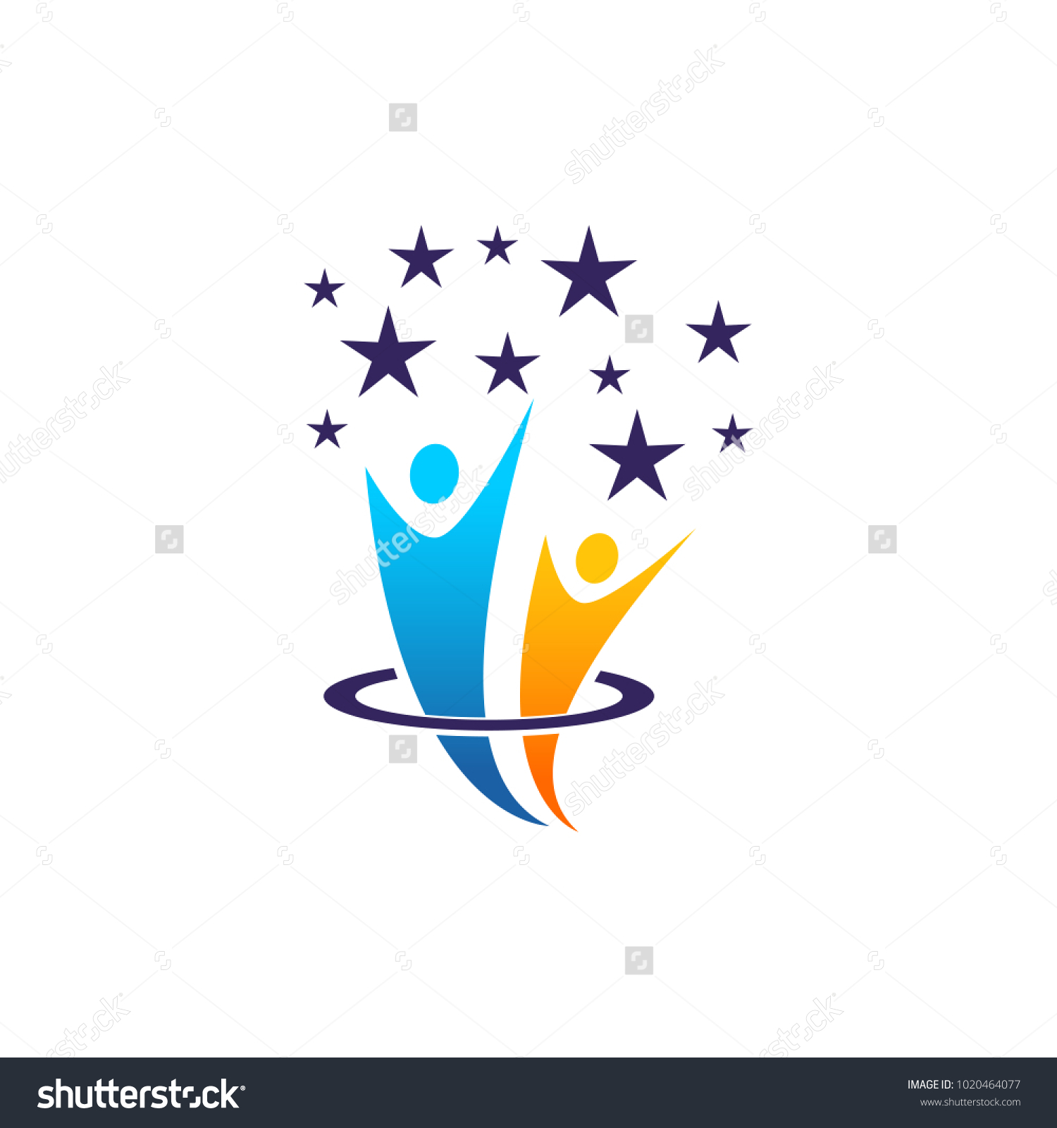 Community Unity Logo Template Stock Vector (Royalty Free) 1020464077