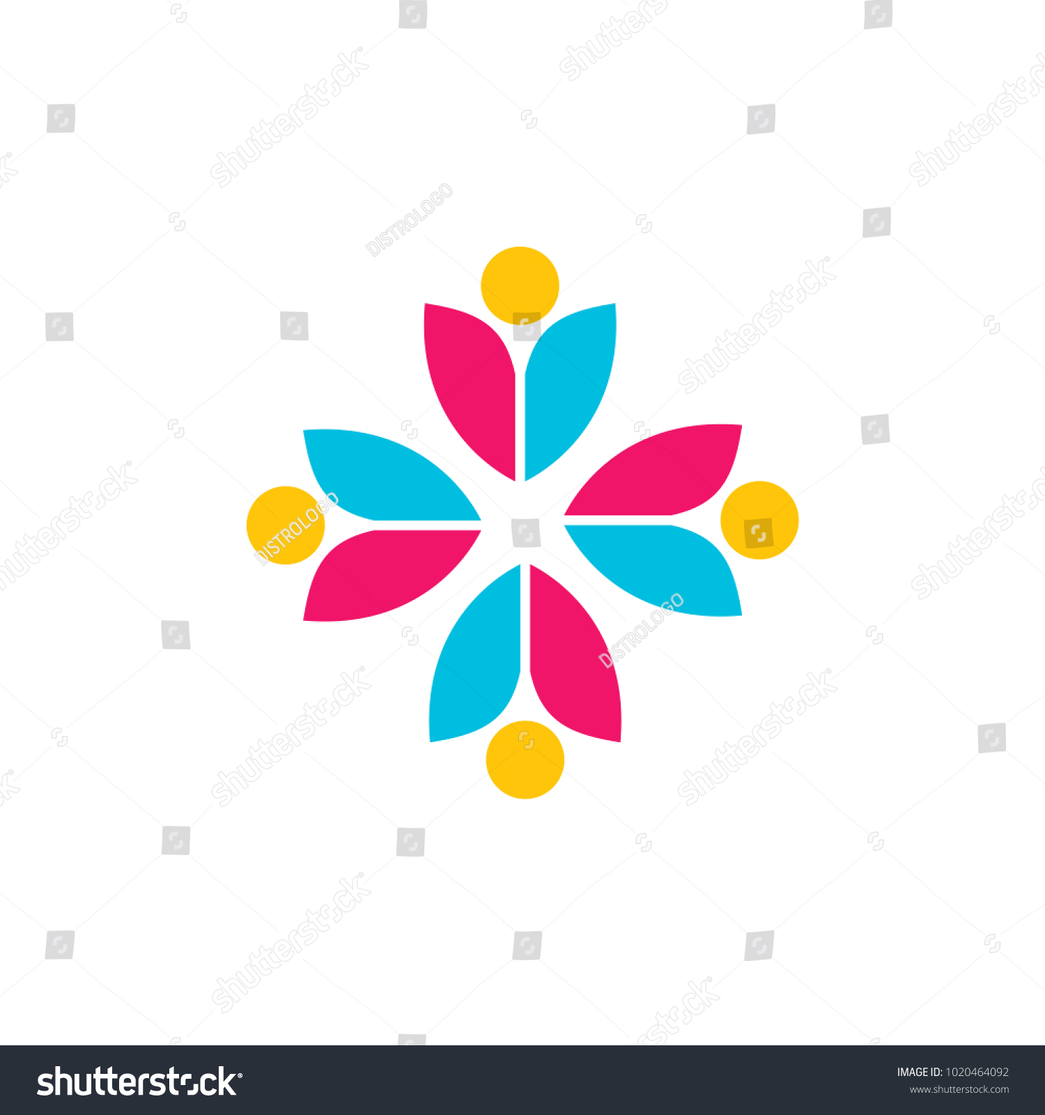 Community Unity Logo Template Stock Vector (Royalty Free) 1020464092