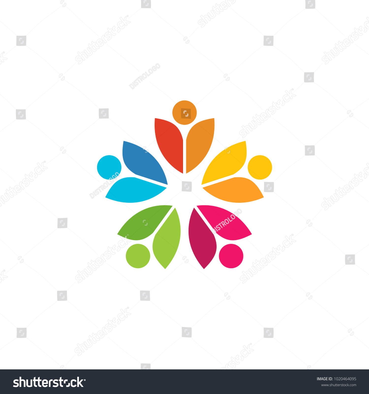 Community Unity Logo Template Stock Vector (Royalty Free) 1020464095 ...