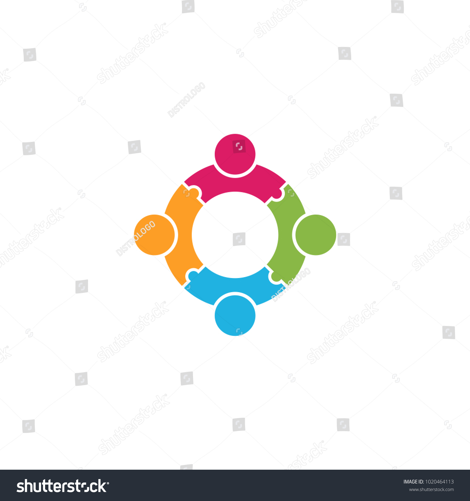 Community Unity Logo Template Stock Vector (Royalty Free) 1020464113