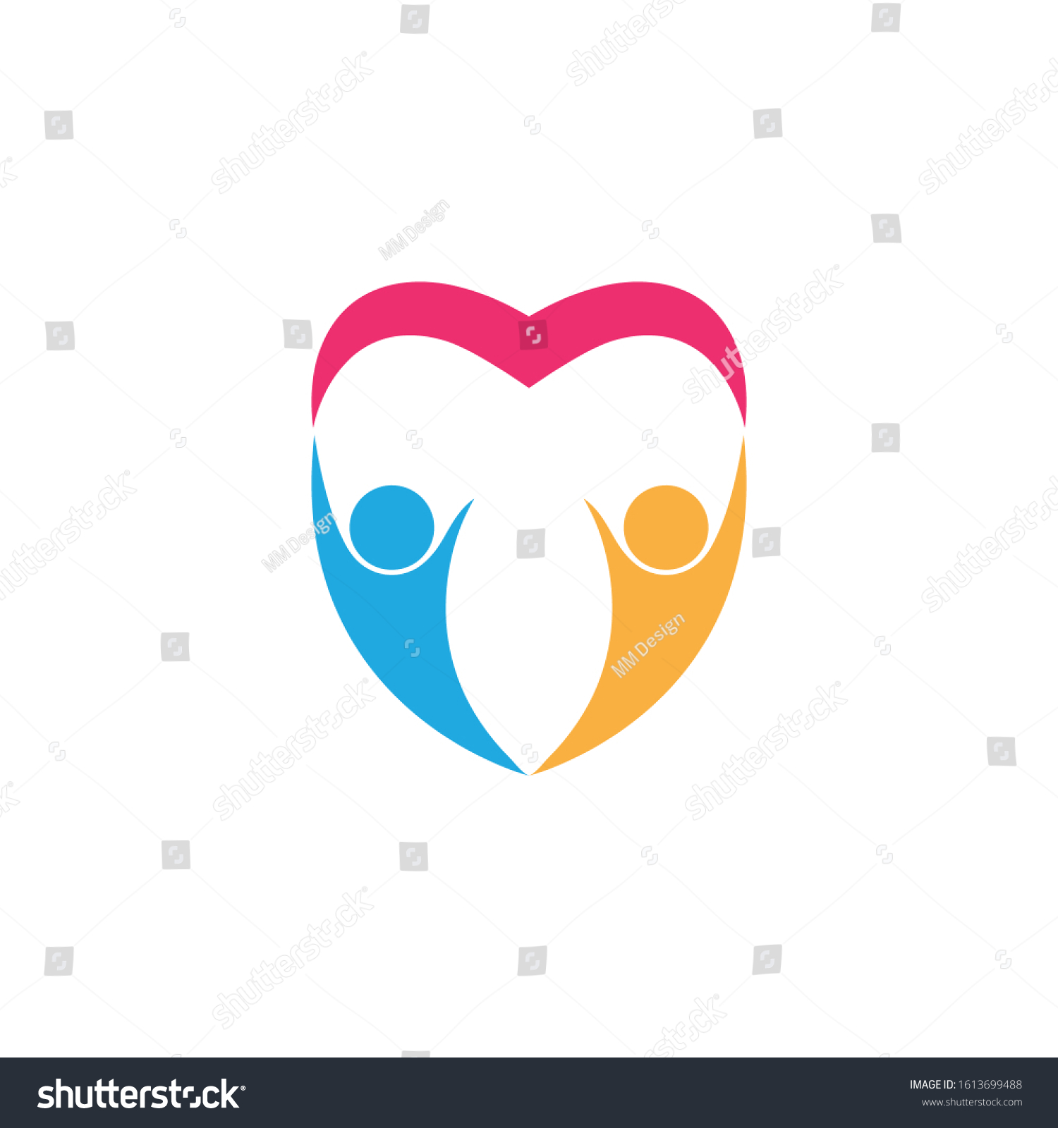 Community Care Logo Template Vector Stock Vector (Royalty Free ...