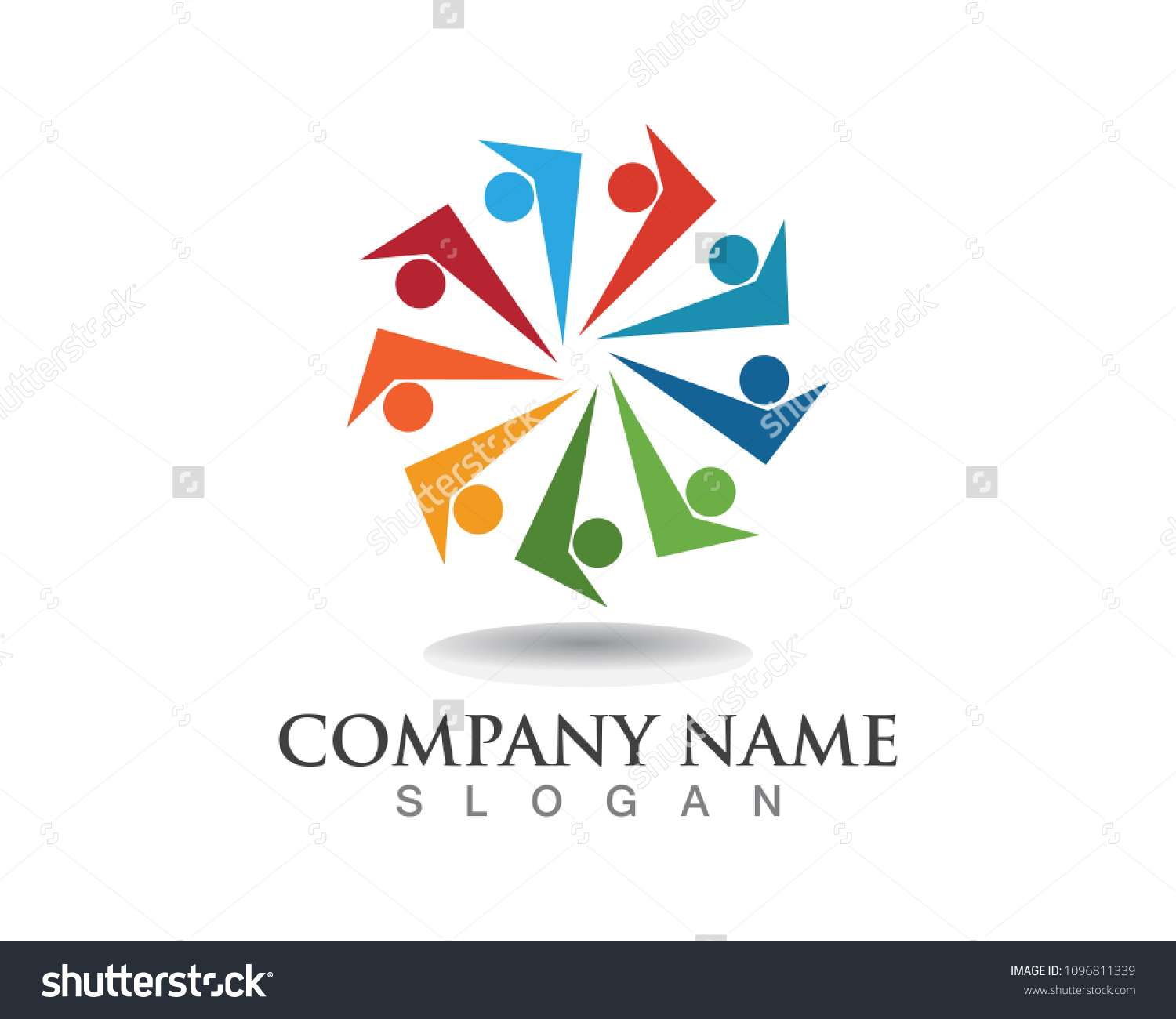 Community Group People Logos Stock Vector (Royalty Free) 1096811339 ...