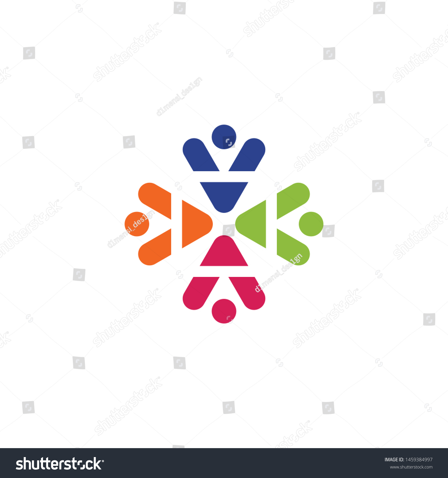 Community Logo Design Inspiration Vector Template: เวกเตอร์สต็อก (ปลอด ...