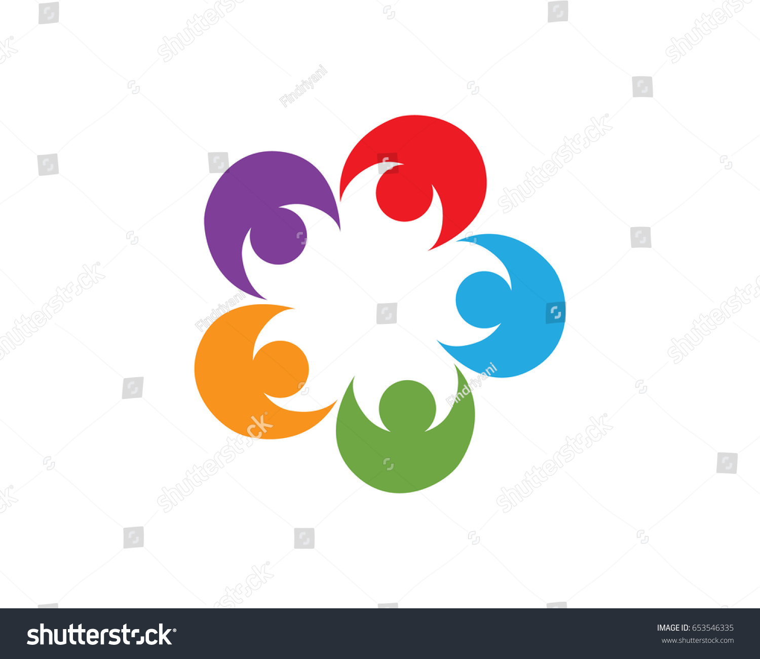 Community People Logo Stock Vector (Royalty Free) 653546335 | Shutterstock