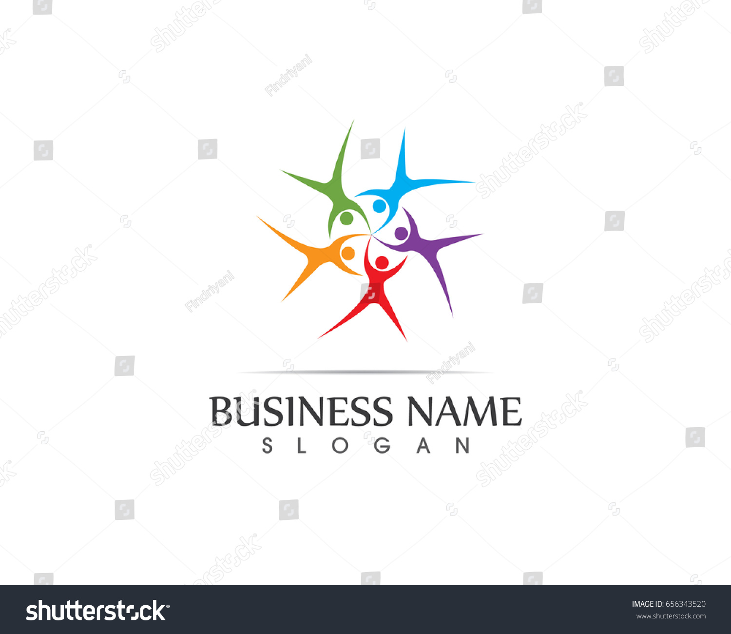 Community People Logo Stock Vector (Royalty Free) 656343520 | Shutterstock