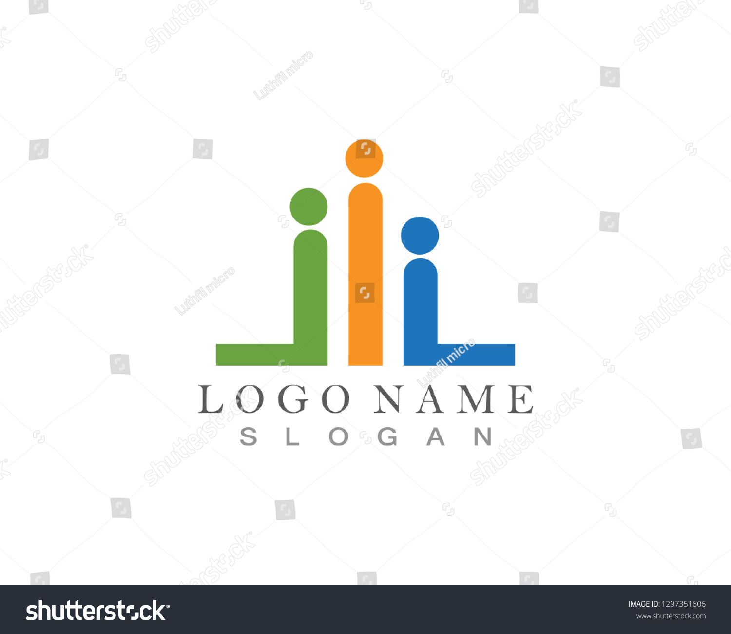 Community People Logo Vector Stock Vector (Royalty Free) 1297351606