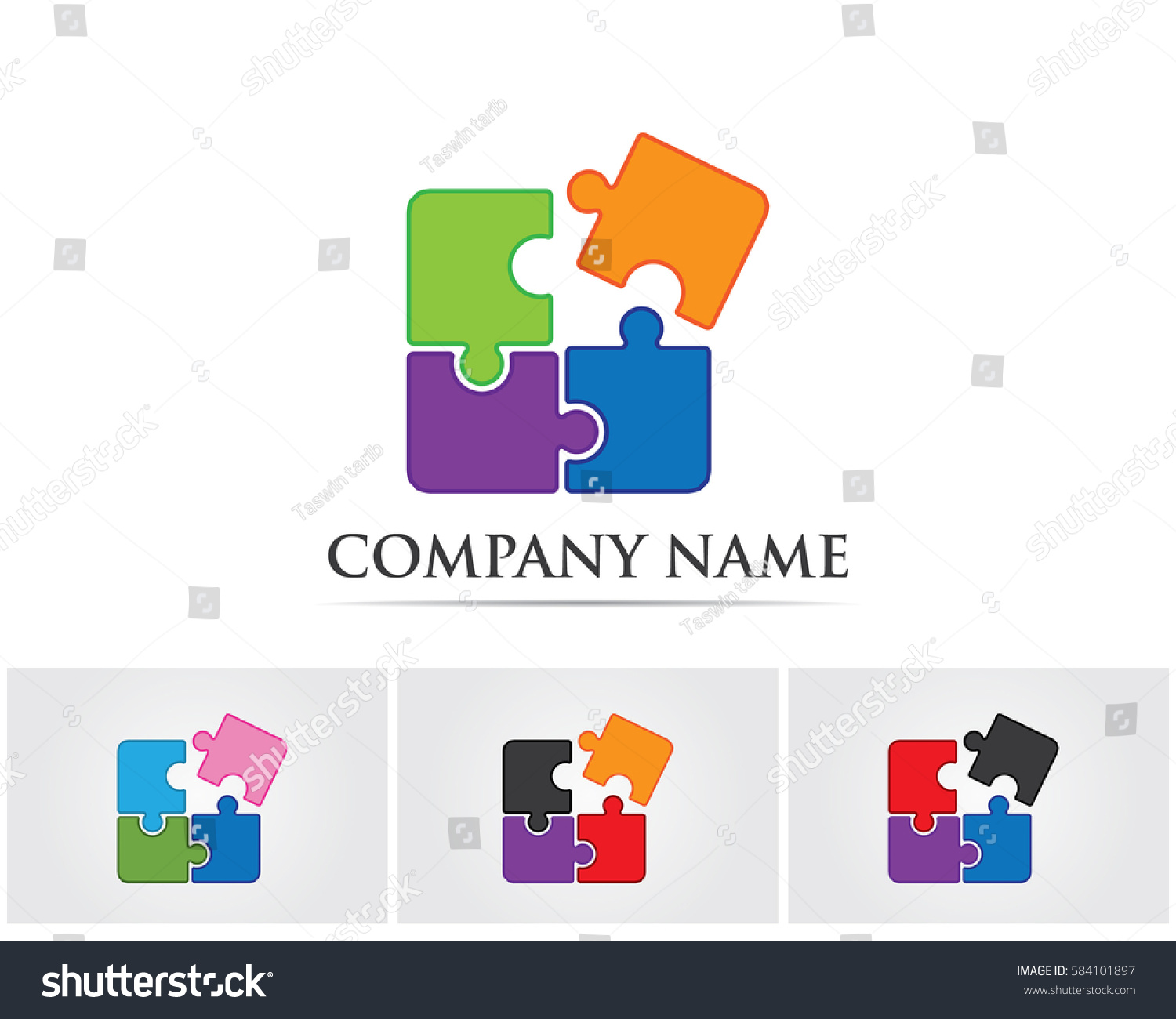 Community People Team Work Logo Vector 스톡 벡터(로열티 프리) 584101897