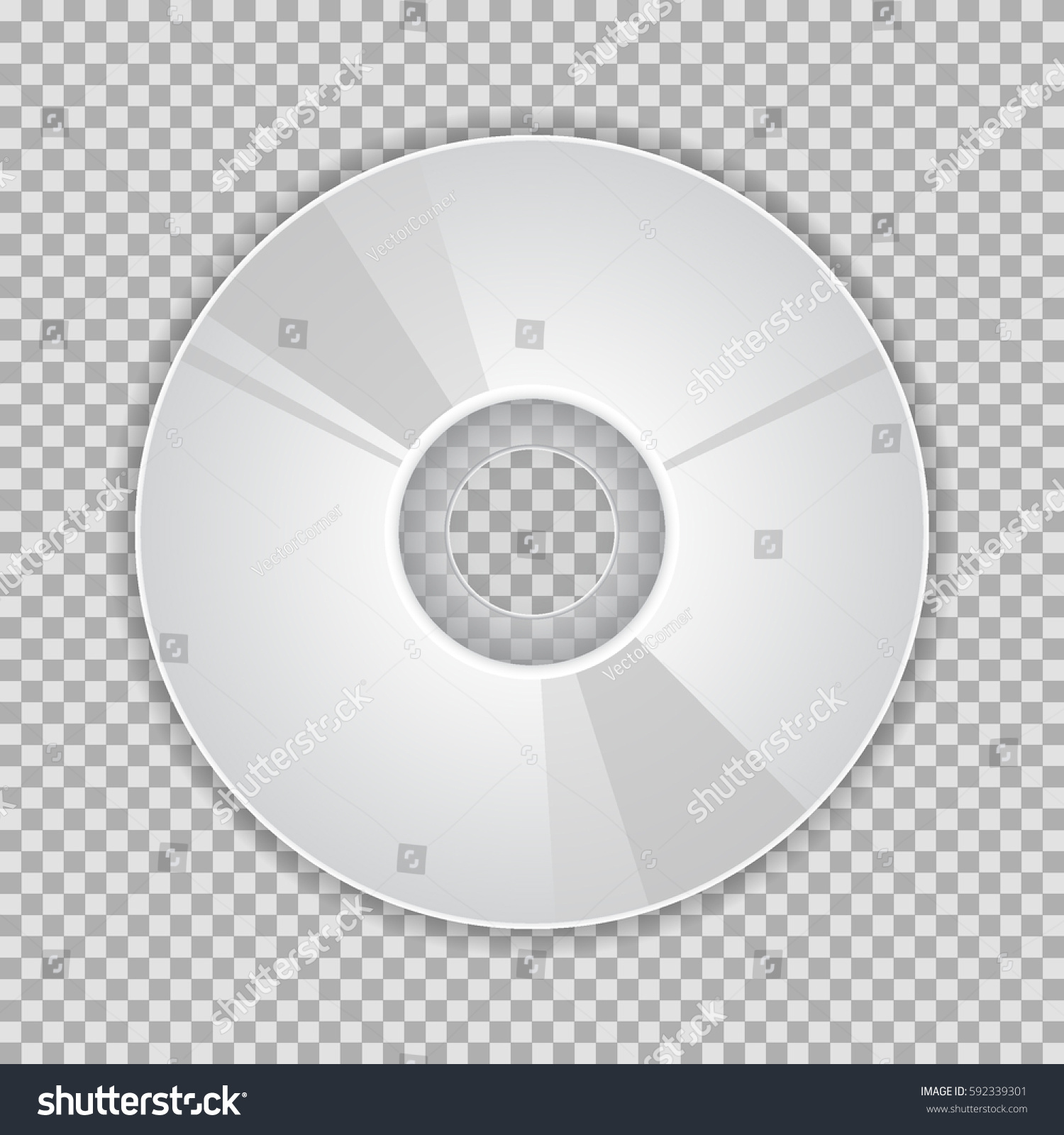 Compact Disc On Transparent Background Vector Stock Vector (Royalty ...