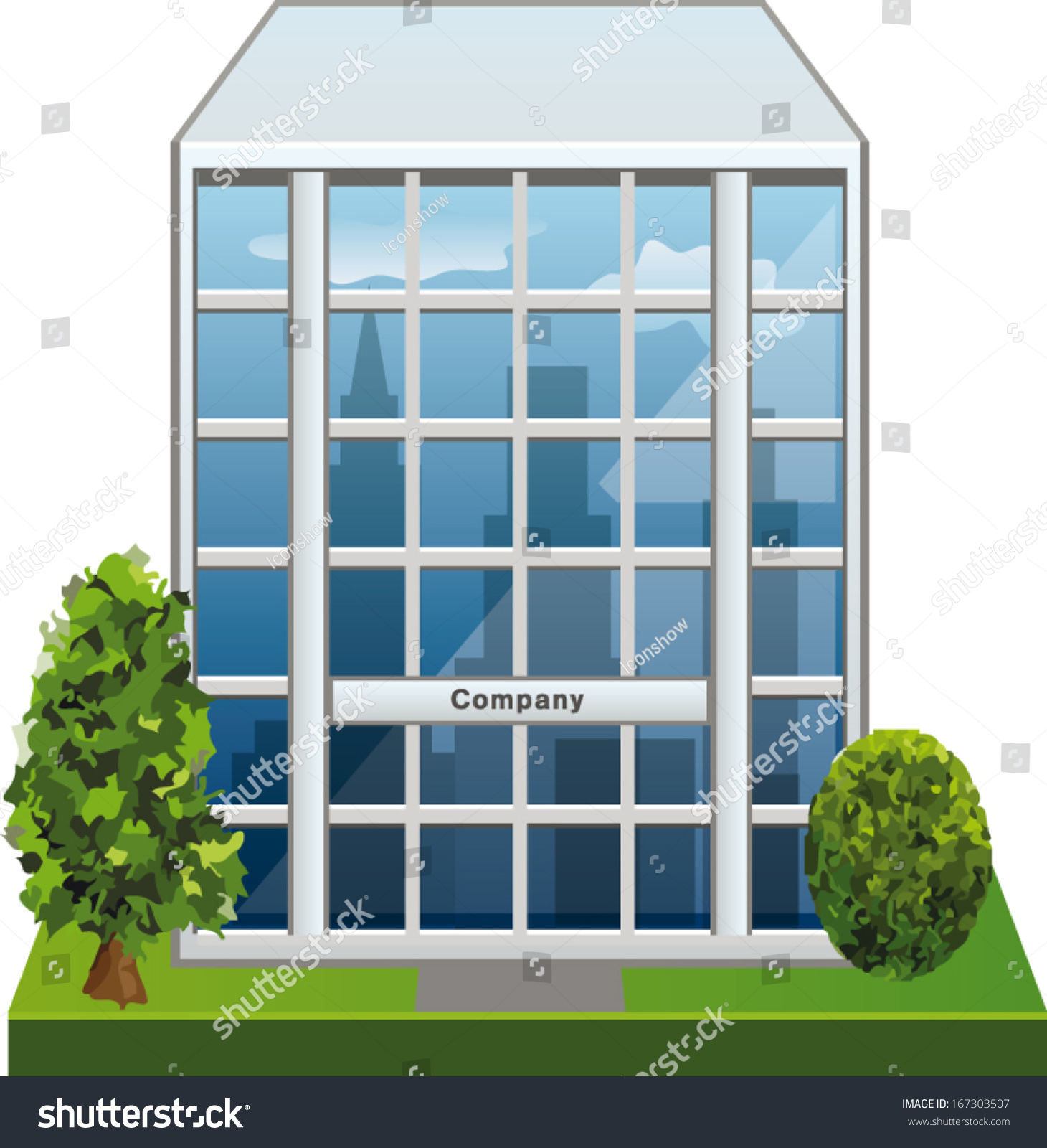 Company Building Stock Vector (Royalty Free) 167303507 | Shutterstock