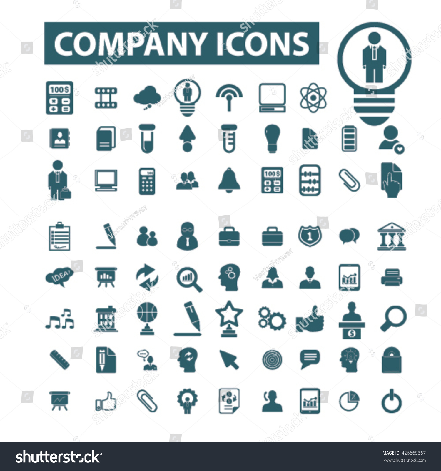 iconos de la compañía: vector de stock (libre de regalías) 426669367