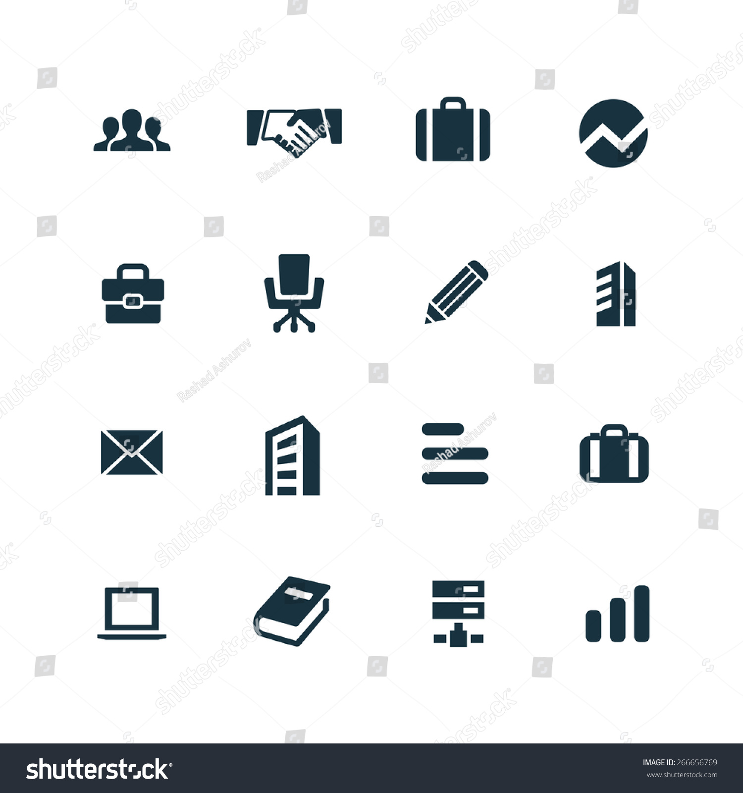 Company Icons Vector Set Stock Vector (Royalty Free) 266656769 ...