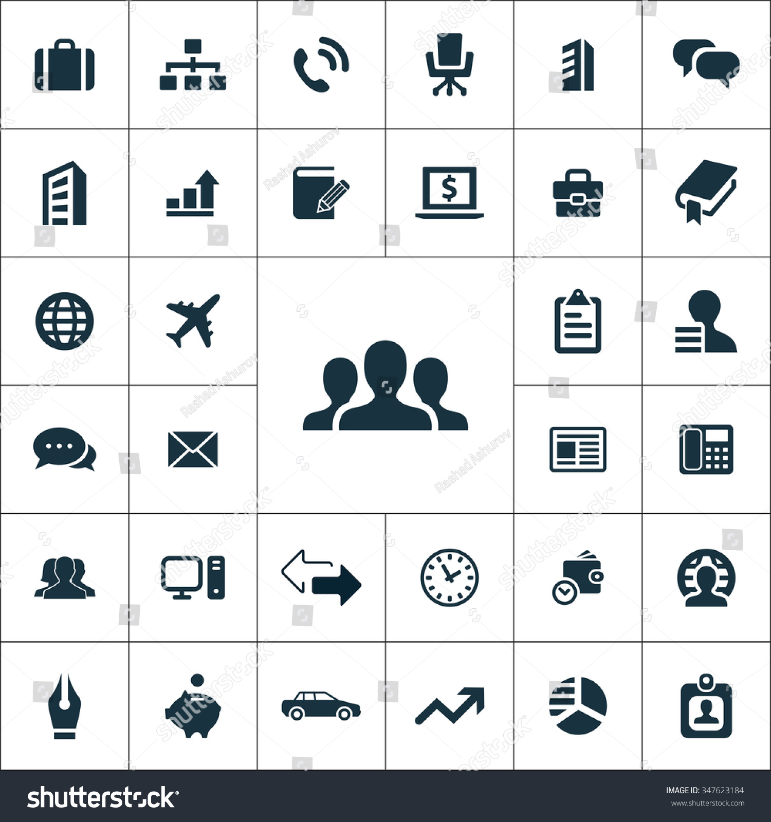 Company Icons Vector Set Stock Vector (Royalty Free) 347623184 ...