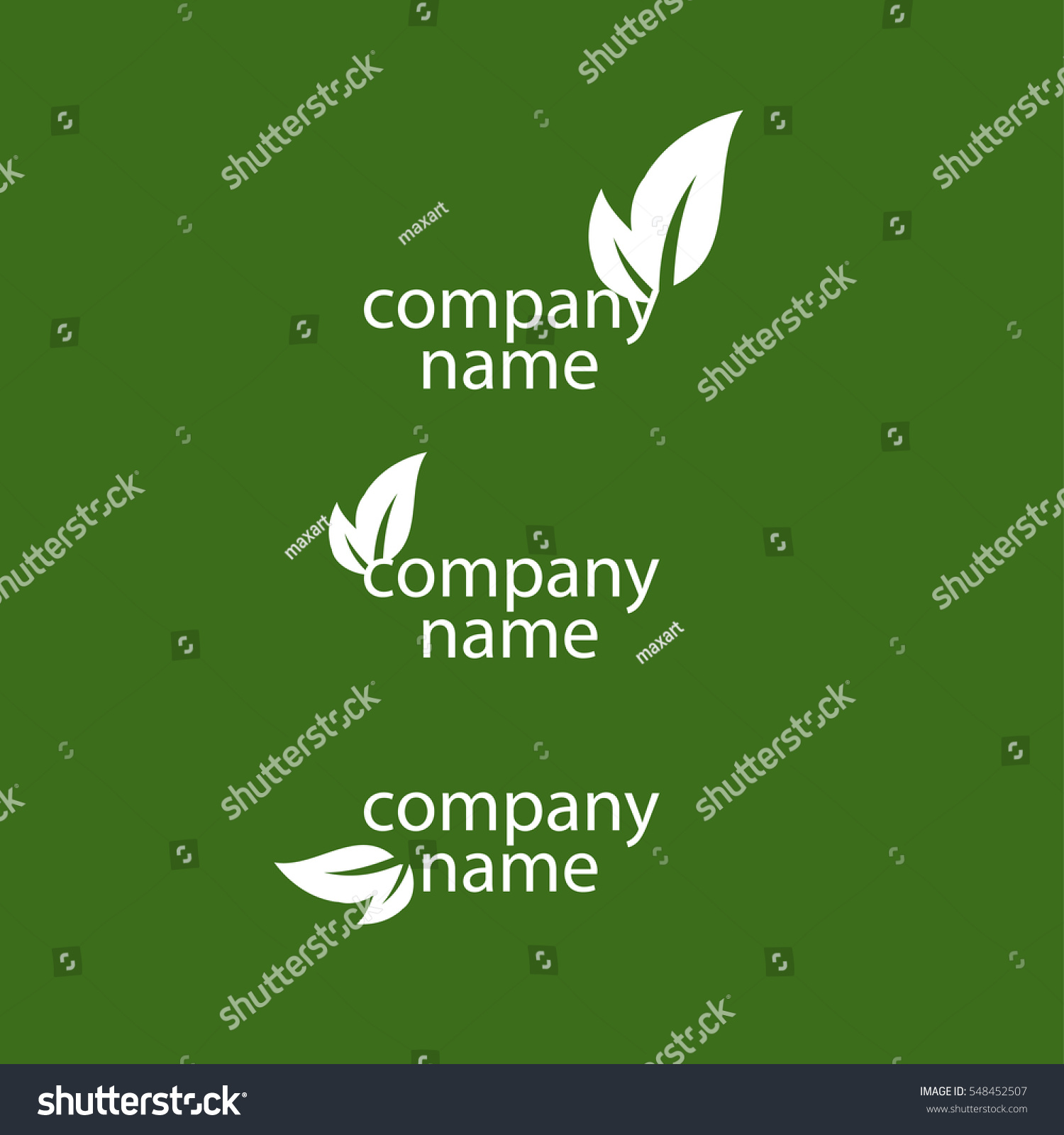Company Name Vector Eco Logo Stock Vector (Royalty Free) 548452507 ...