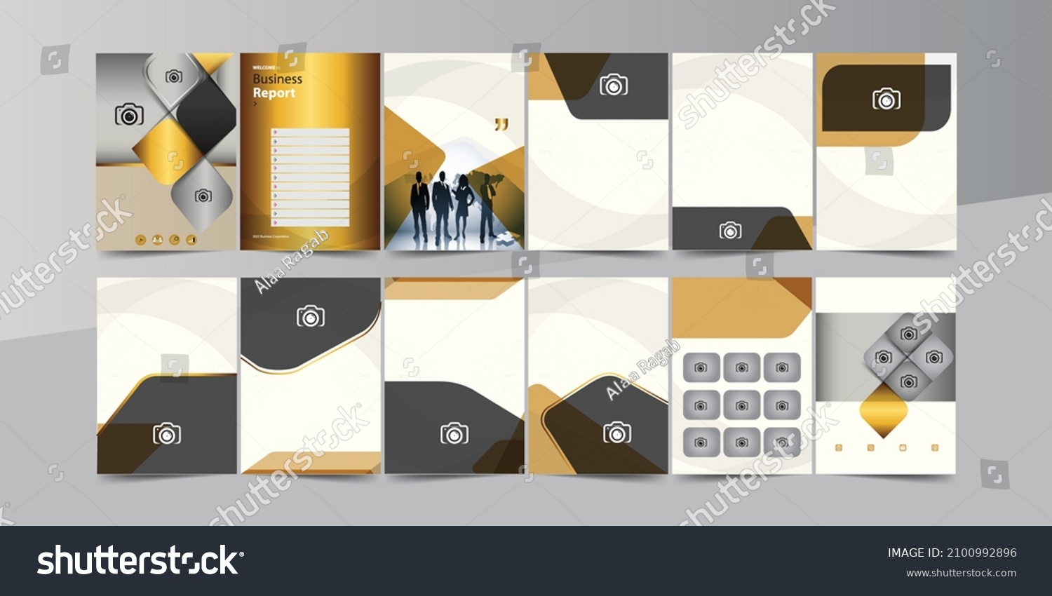 Company Profile Creative Design Template Stock Vector (Royalty Free ...