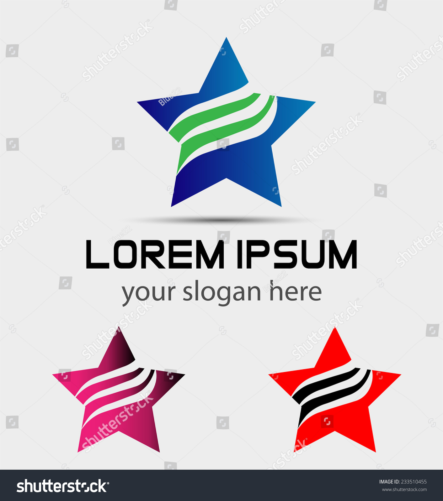 Company Star Logo Stock Vector (Royalty Free) 233510455 | Shutterstock