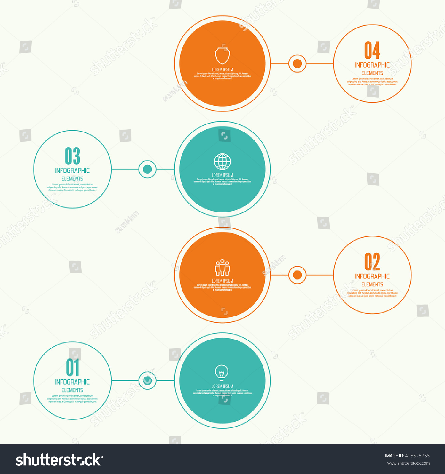 Comparative Chart Banner Presentation Informative Forms Stock Vector ...