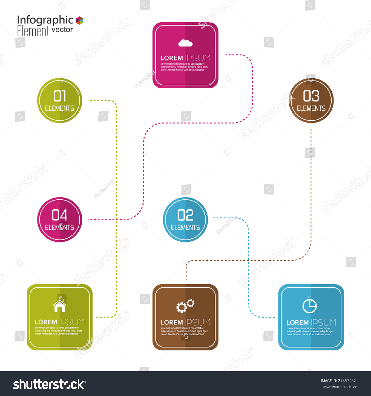 Comparative Chart Templates Presentation Informative Forms Stock Vector ...