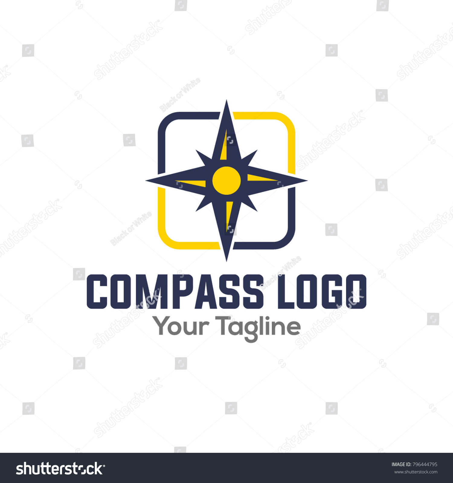 Compass Logo Design Stock Vector (Royalty Free) 796444795 | Shutterstock