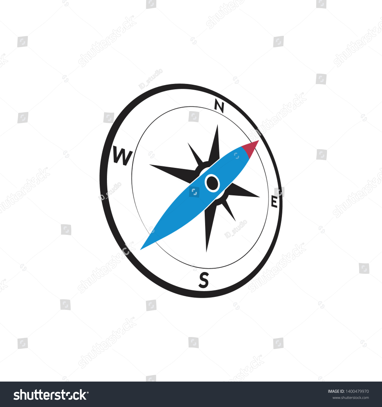 Compass Logo Design Illustration Element Vector Stock Vector (Royalty ...