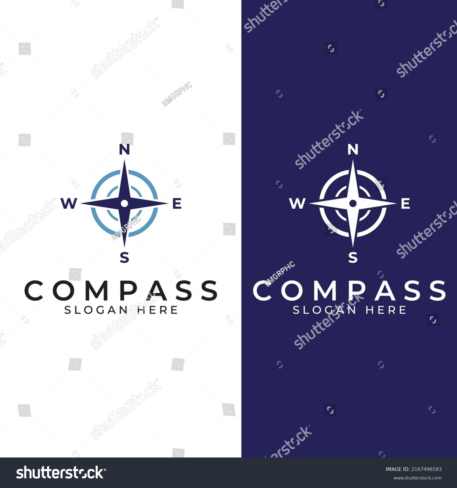 Compass Logo Directional Guide Pandomcompass Logo Stock Vector (Royalty ...