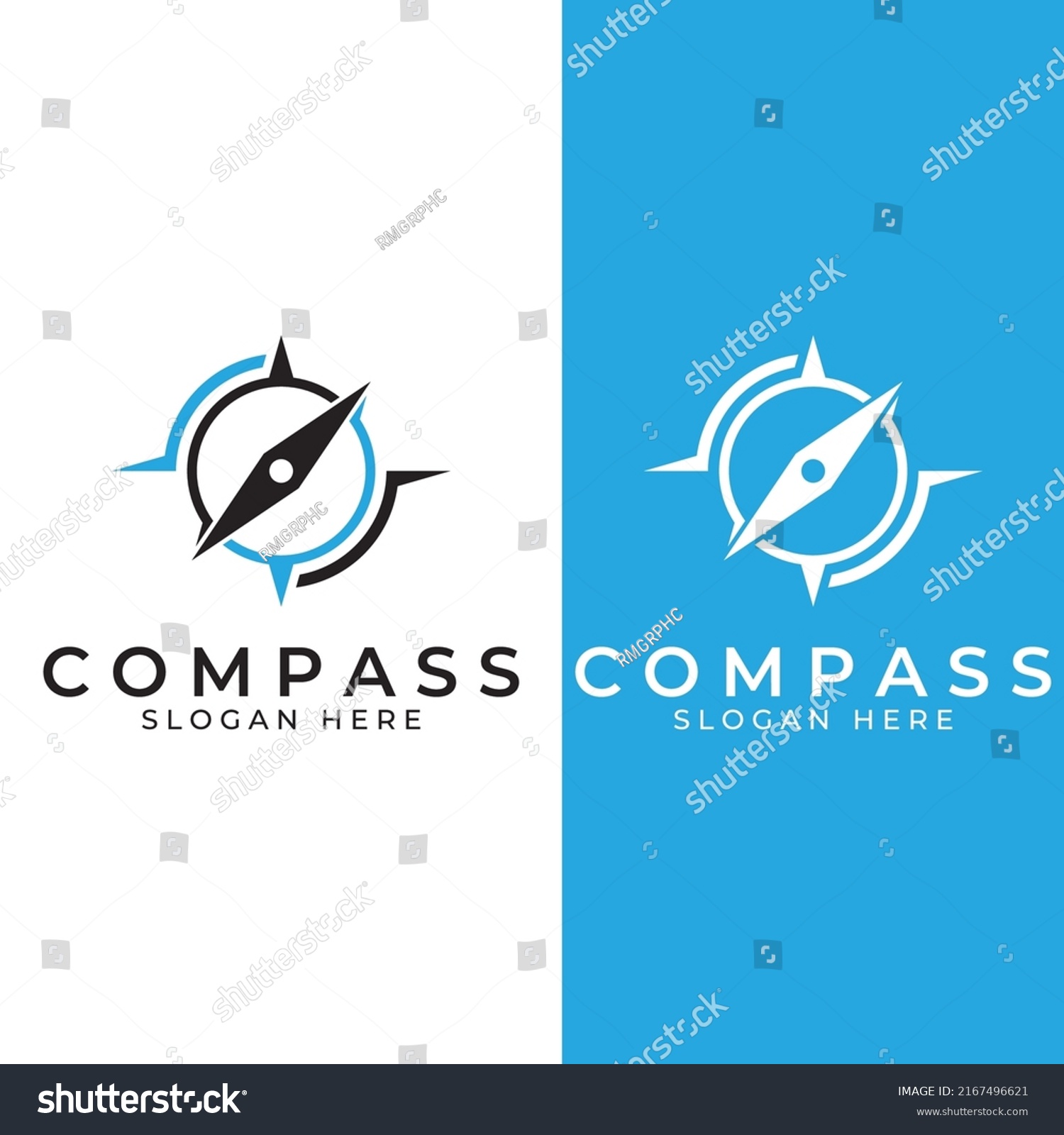 Compass Logo Directional Guide Pandomcompass Logo Stock Vector (Royalty ...