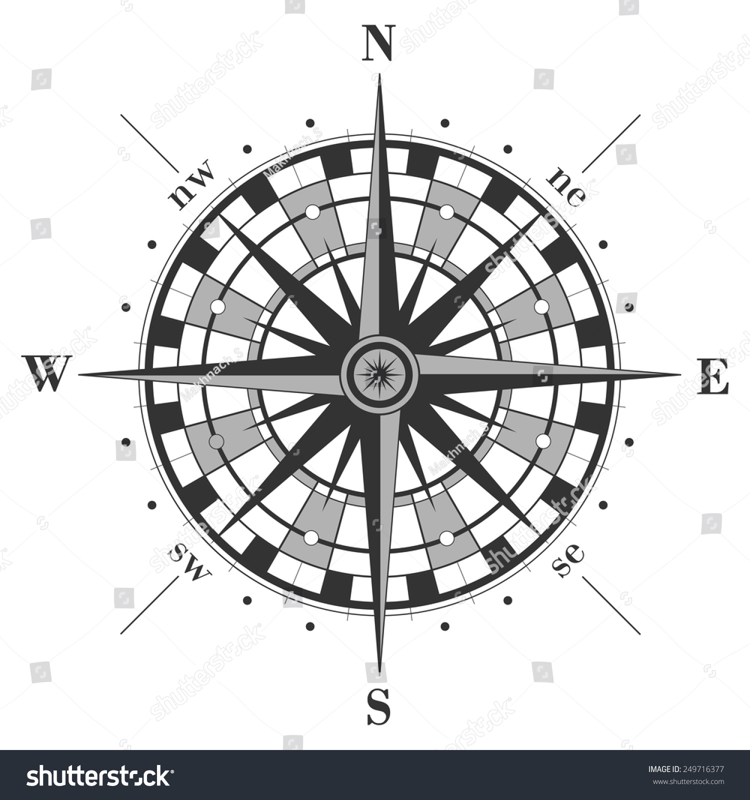 Outstanding Compass Rose Vector Images