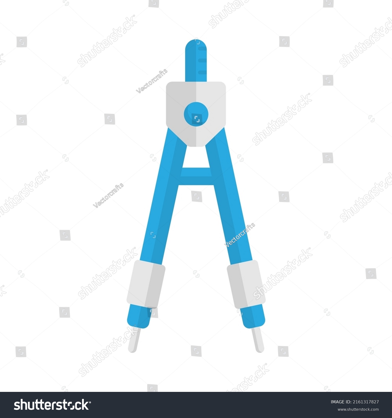 Compass School Icon Design Template Vector Stock Vector (Royalty Free ...