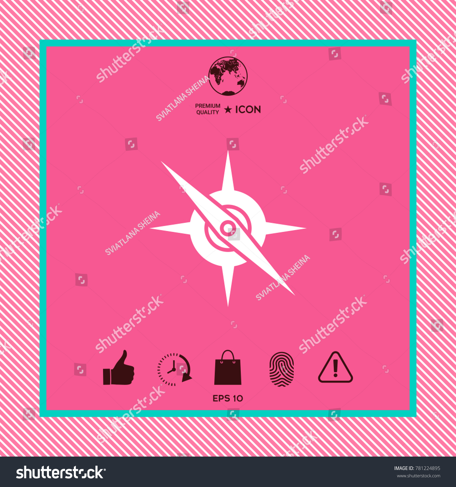 Compass Symbol Icon Stock Vector (Royalty Free) 781224895 | Shutterstock