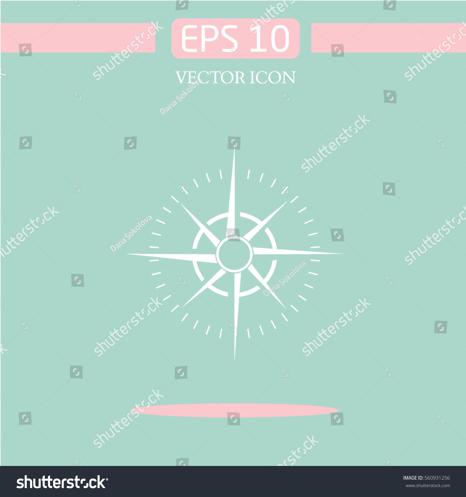 Compass Vector Logo Designgraphic Imagesimple Icon: เวกเตอร์สต็อก (ปลอด ...