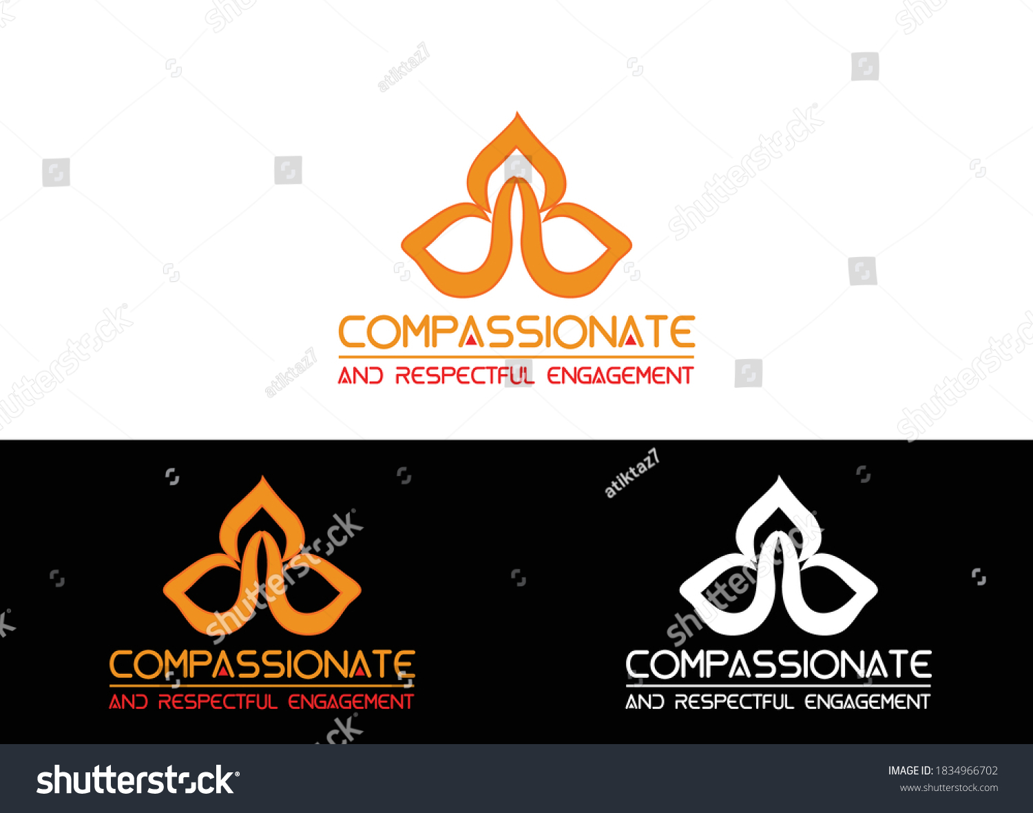 Compassionate Logo Icon Design Vector Image Stock Vector (Royalty Free ...