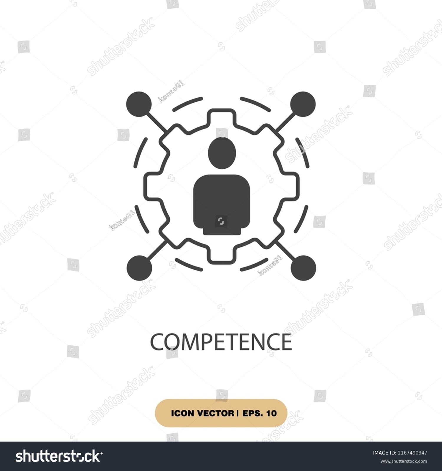 Competence Icons Symbol Vector Elements Infographic Stock Vector ...