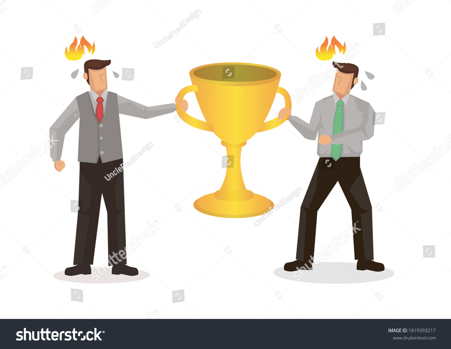 Competition Rivalry Between Two Businessmen Concept Stock Vector ... Competition Rivalry Between Two Businessmen Concept Stock Vector ...