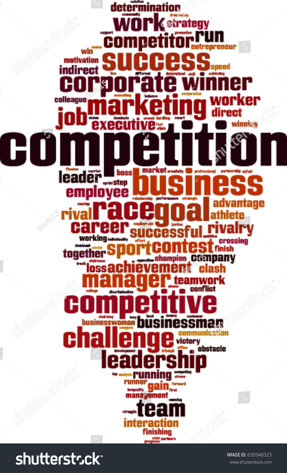 Competition Word Cloud Concept Vector Illustration Stock Vector ...