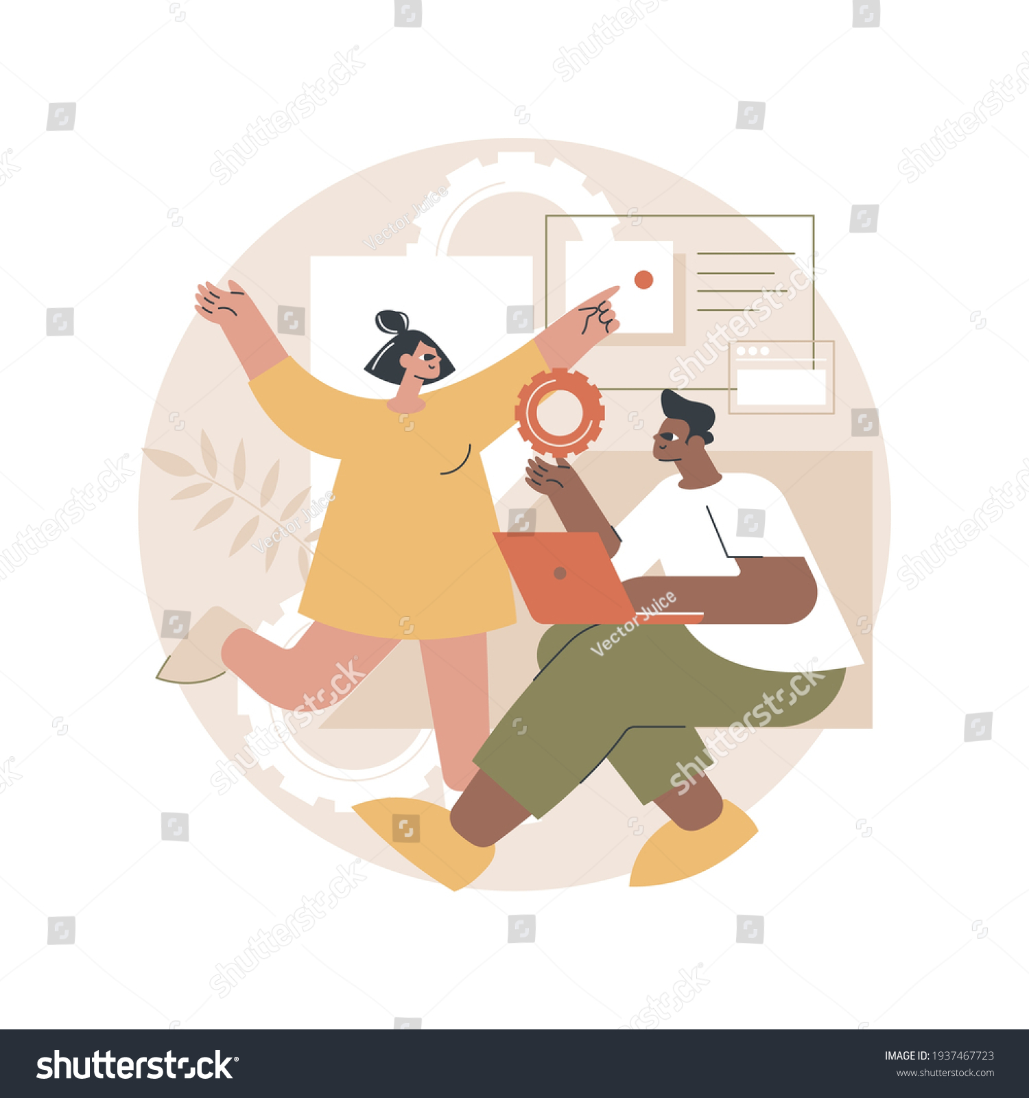 Competitor Research Abstract Concept Vector Illustration Stock Vector ...
