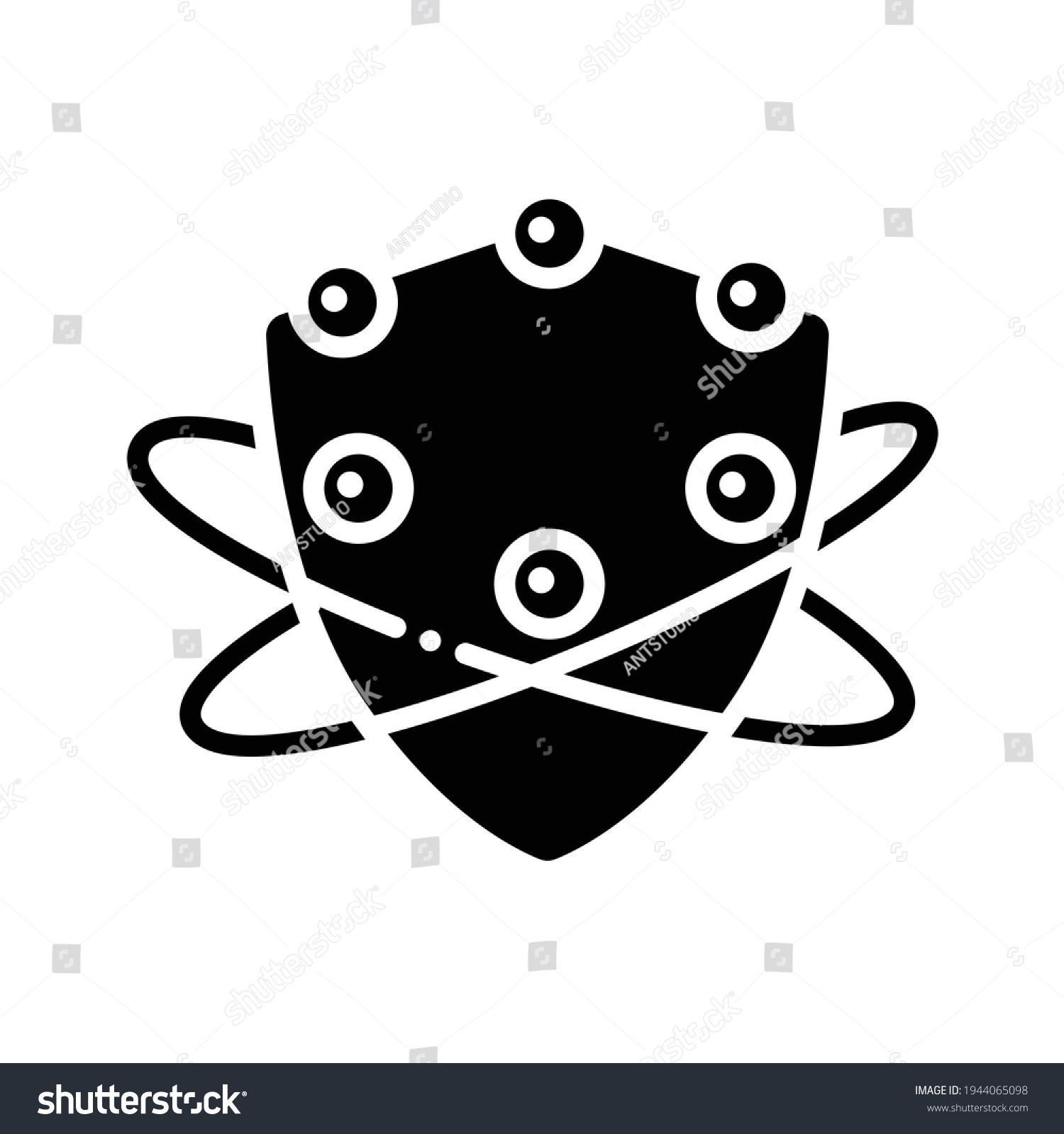 Complement System Glyph Icon Complement Cascade Stock Vector (Royalty ...