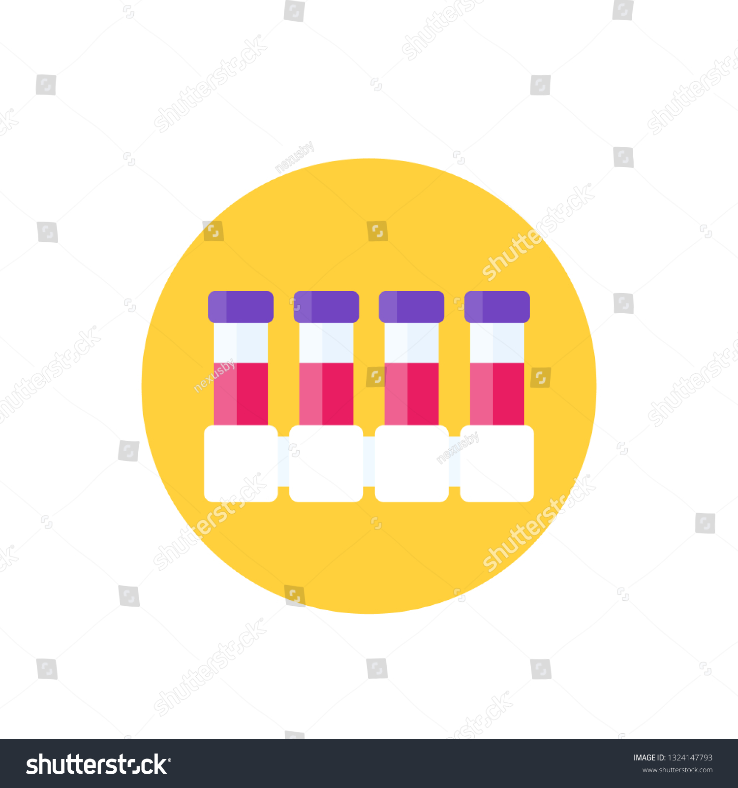 Complete Blood Count Test Lab Tubes: vector de stock (libre de regalías ...