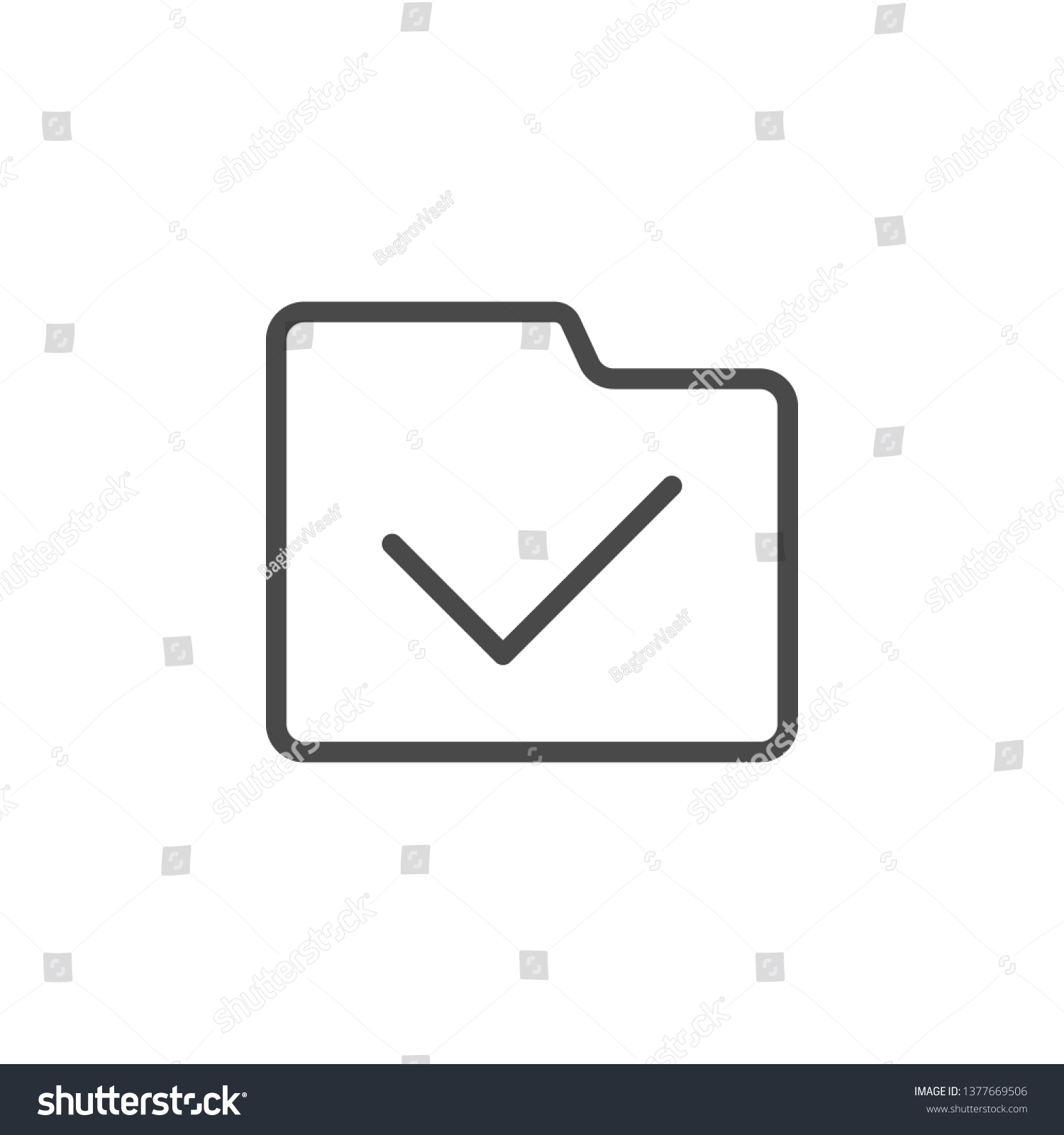Complete Folder Vector Icon Multimedia Minimalist Stock Vector (Royalty ...