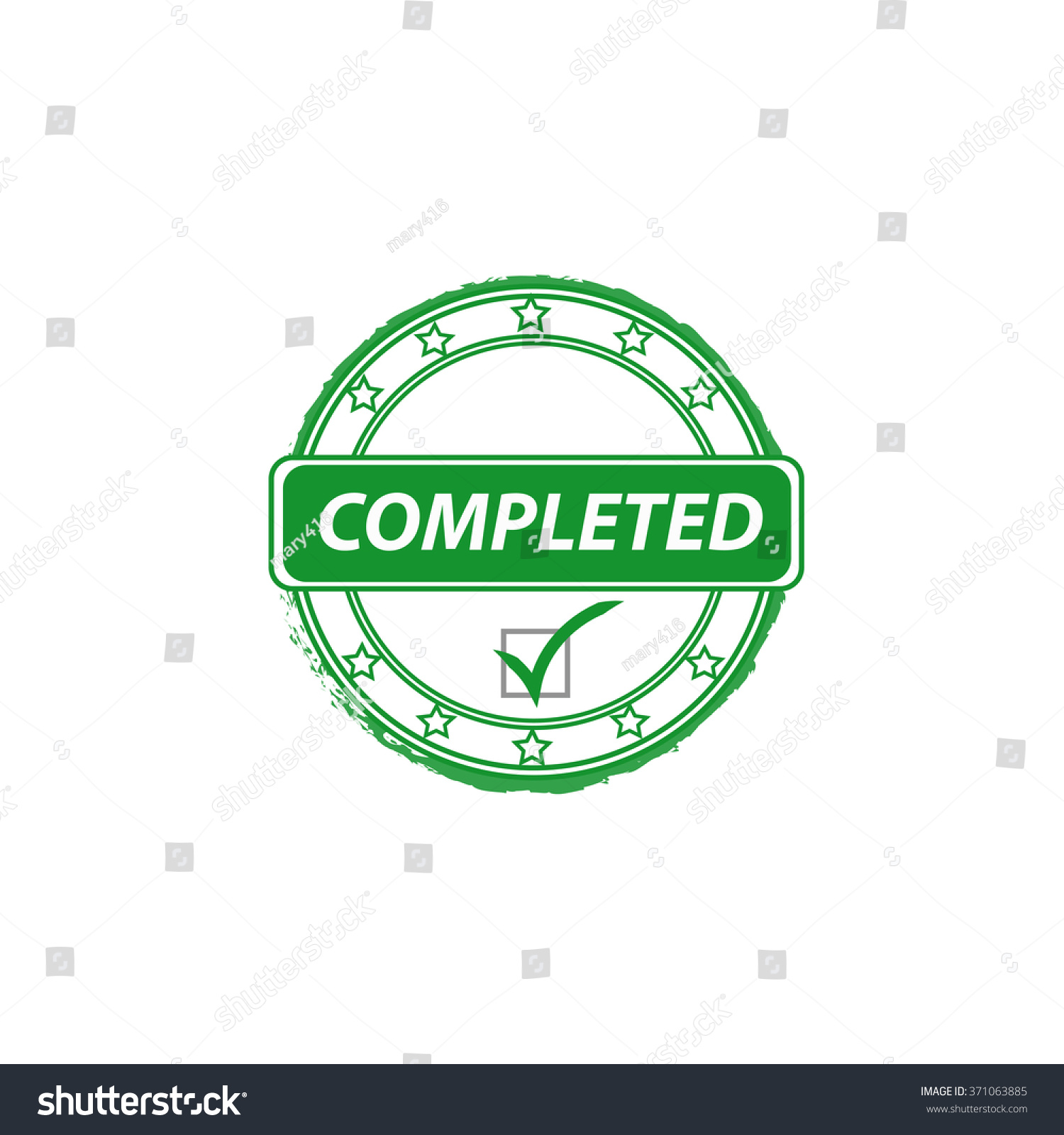 Completed Vector Stamp Tick Stock Vector (Royalty Free) 371063885 Completed Vector Stamp Tick Stock Vector (Royalty Free) 371063885