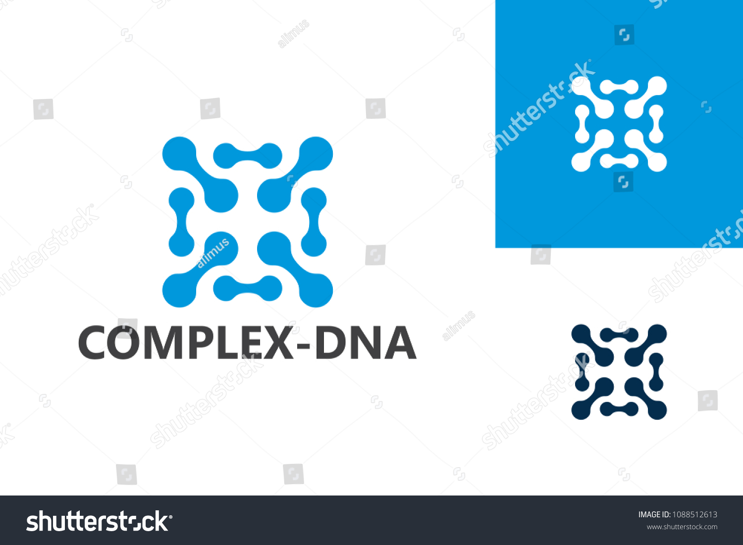 Complex Dna Logo Template Design Vector Stock Vector (Royalty Free ...
